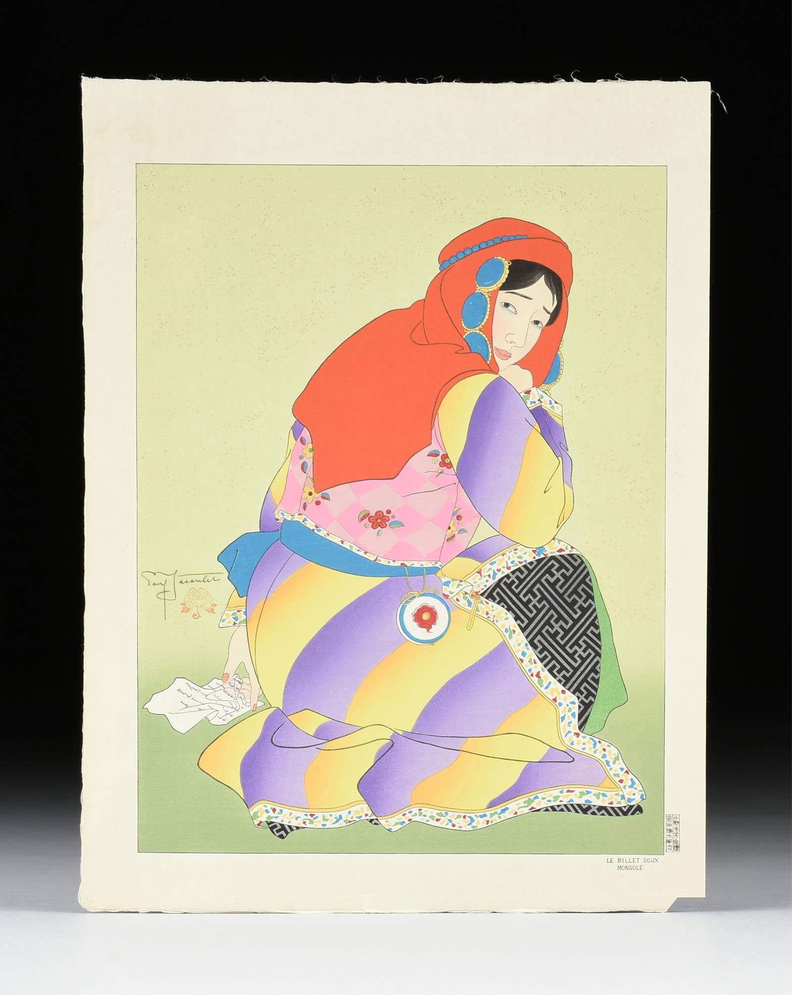 Paul Jacoulet (french/japanese 1896-1960) A Group Of Seven Full-size ...