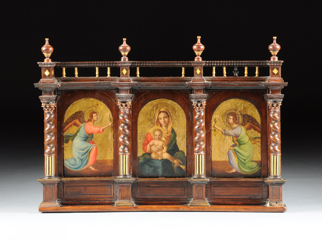 AN ITALIAN SCHOOL TRIPTYCH, 19TH CENTURY, - Sep 28, 2014 | Simpson Galleries, LLC. in TX