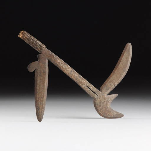 AN AZANDE KPINGA WROUGHT IRON THROWING KNIFE, - Nov 08, 2015 | Simpson ...