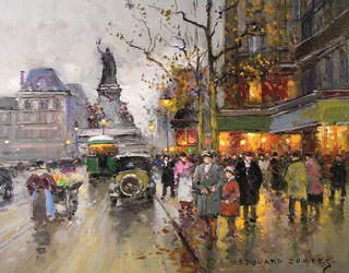 Edward Cortez (french 1882 1969) A Painting, "pla