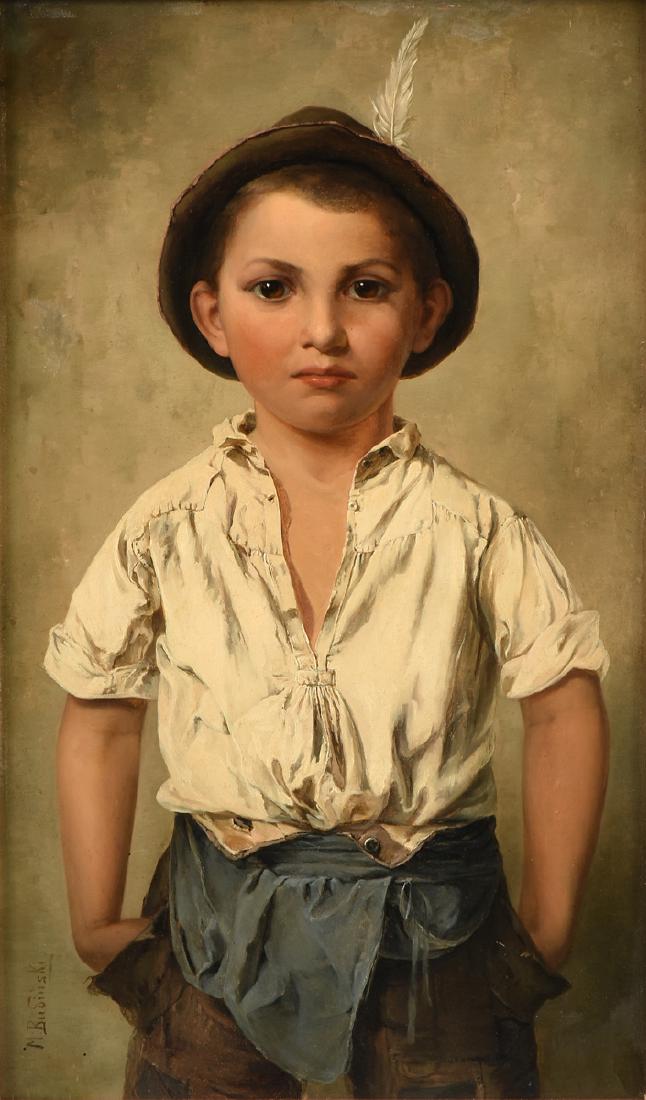 MINNA BUDINSKY (Austrian b. 1858-1913) A PAINTING, "Boy