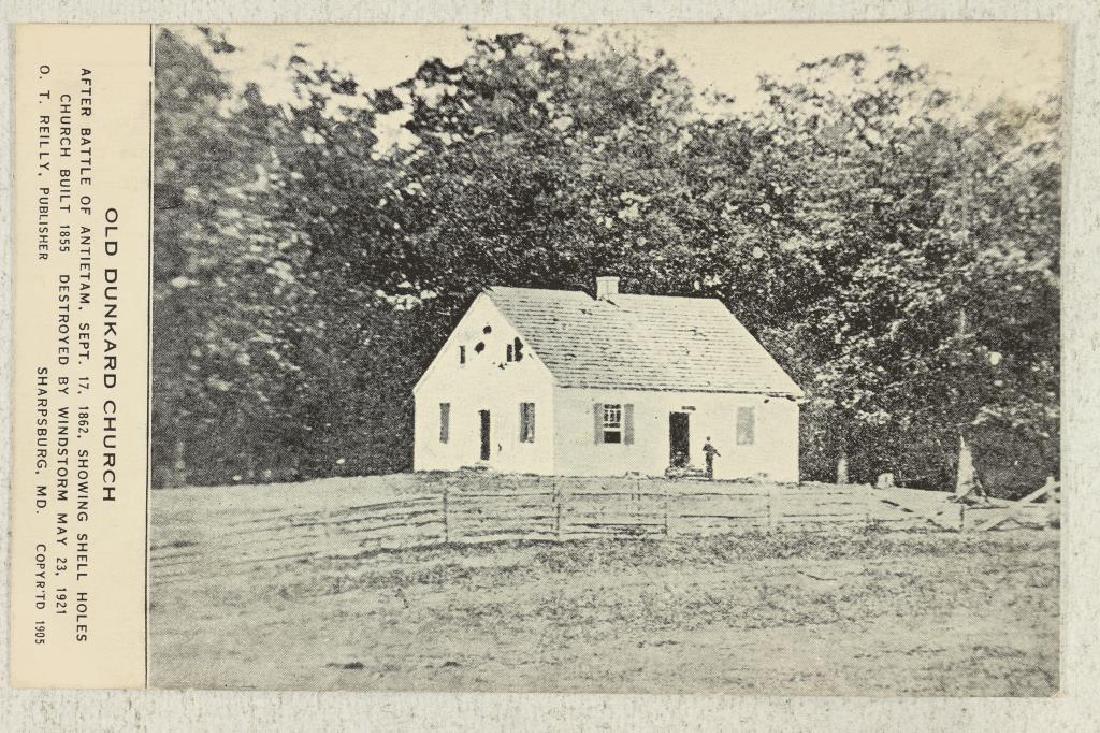 Vintage 1905 Old Dunkard Church After Battle Of