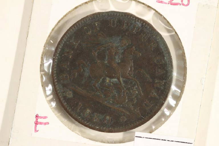 1850 Bank Of Upper Canada 1 Penny Bank Token