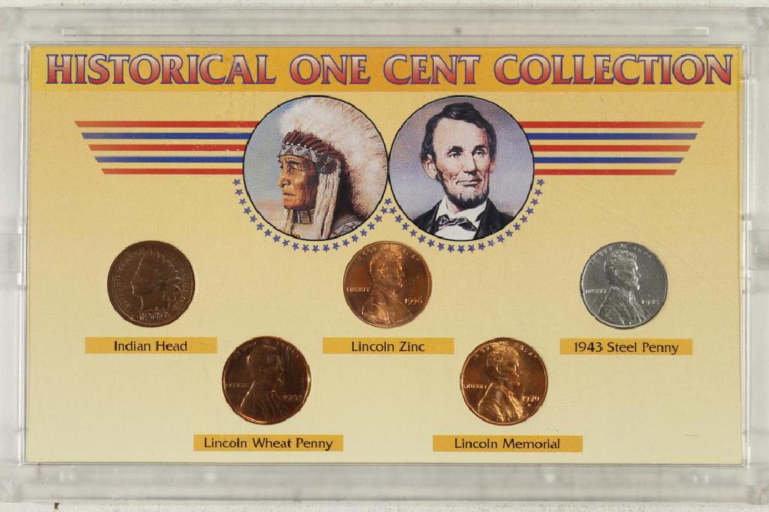 HISTORICAL 1 CENT COLLECTION CONTAINS: