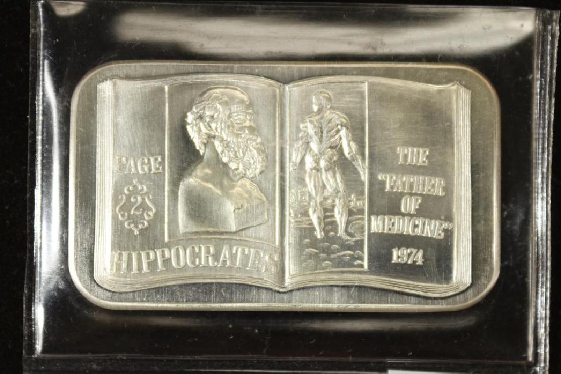 1 TROY OZ .999 FINE SILVER PROOF BAR HIPPOCRATES - Jun 03, 2019 ...