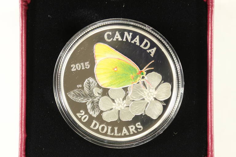 2015 CANADA $20 FINE SILVER COIN BUTTERFLIES OF - Aug 24, 2020 ...