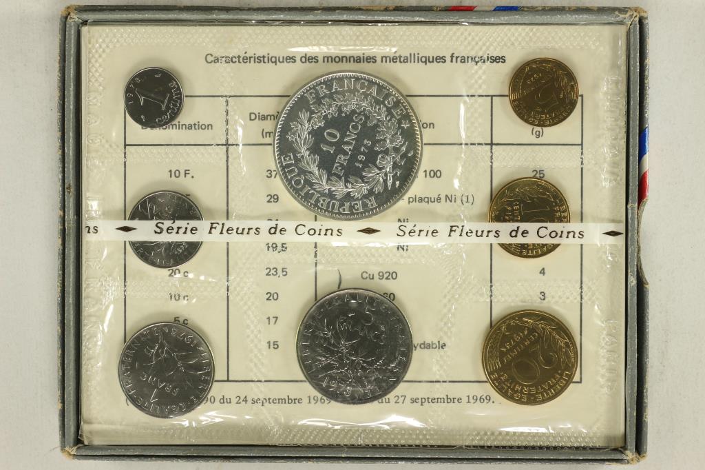 1973 FRANCE MONNAIE DE PARIS PIECES "FLEURS - Jun 07, 2021 | BIDALOT ...