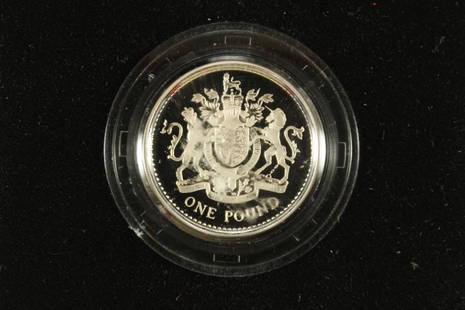 Coins: Royal Mint United Kingdom Silver Proof Piedfort One Pound Coin ...
