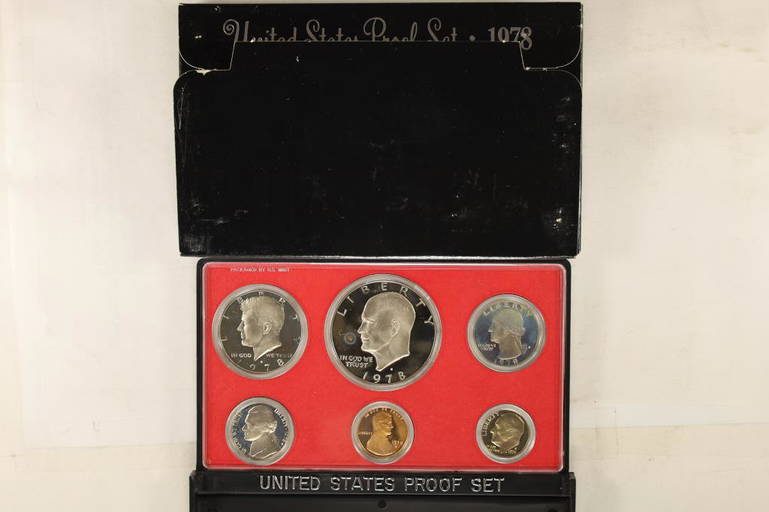 1978 US PROOF SET (WITH BOX) (#0137) on Dec 27, 2021 | BIDALOT COIN AUCTION in FL
