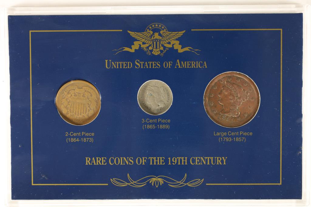 Rare Coins Of The 19th Century Set Includes: