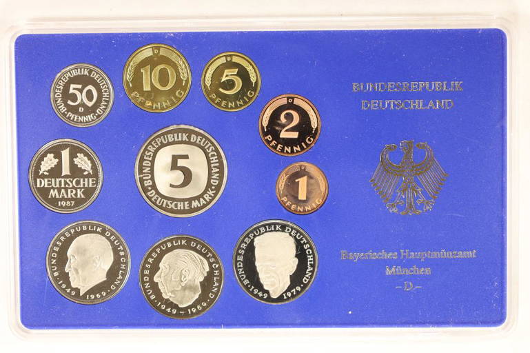 10 COIN GERMAN PROOF SET: DATES RANGE FROM 1969 (#0231) on Jul 25, 2022 ...