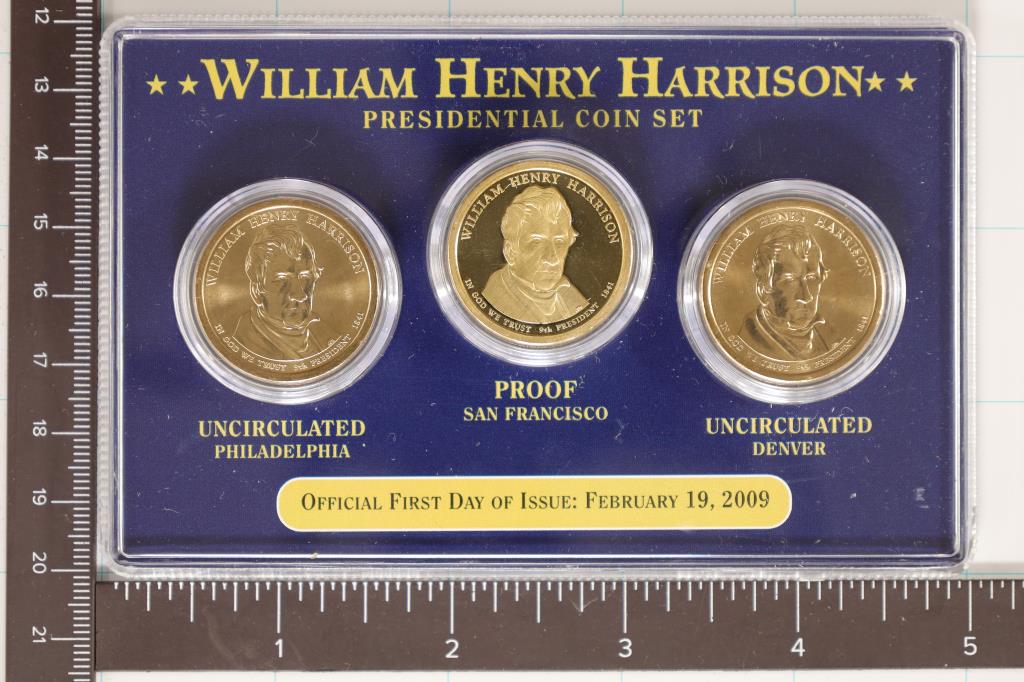 2009 First Day Of Issue 3 Coin Presidential Set