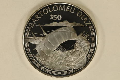 1988 Cook Island Proof $50 Coin .6227 Oz. Asw