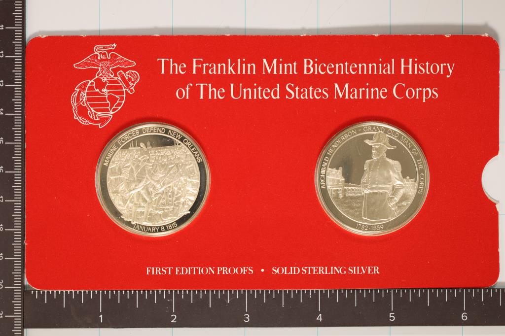 2-sterling Silver Proof Rounds Bicentennial Auction
