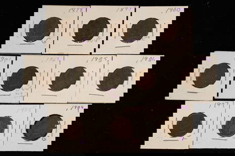 1900, 1901, 1906, 1907, 1908 Indian Head Cent