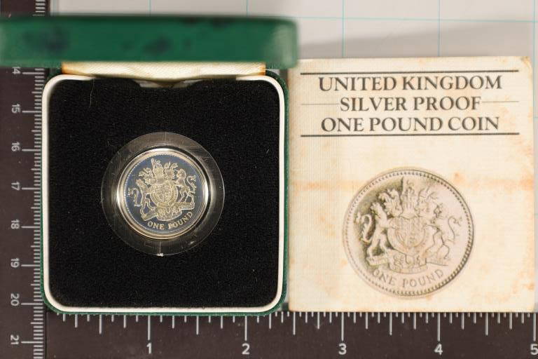 1983 United Kingdom Silver 1 Pound Proof Coin In