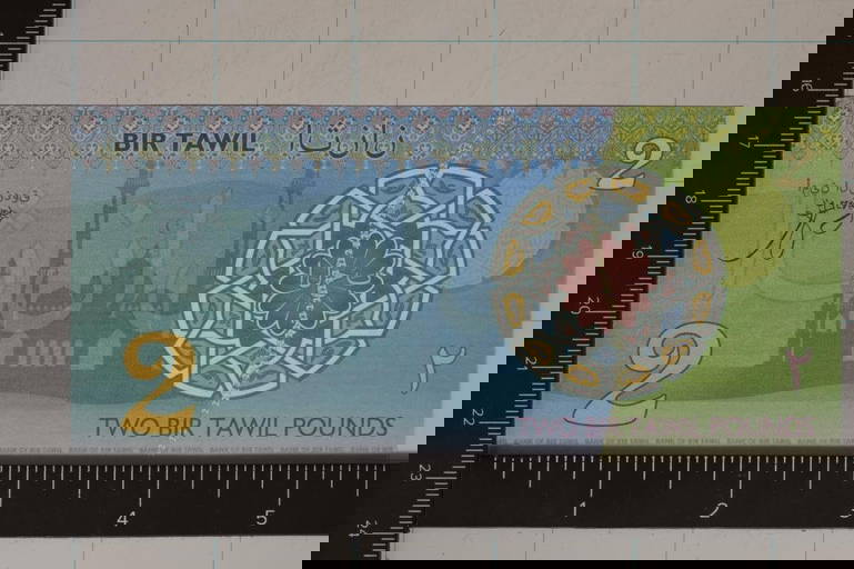 Bir Tawil $2 Crisp Unc Colorized Bill