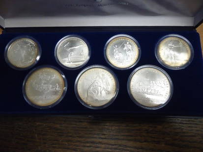 1980 Russia Gold Moscow Olympic Coin Set (6)