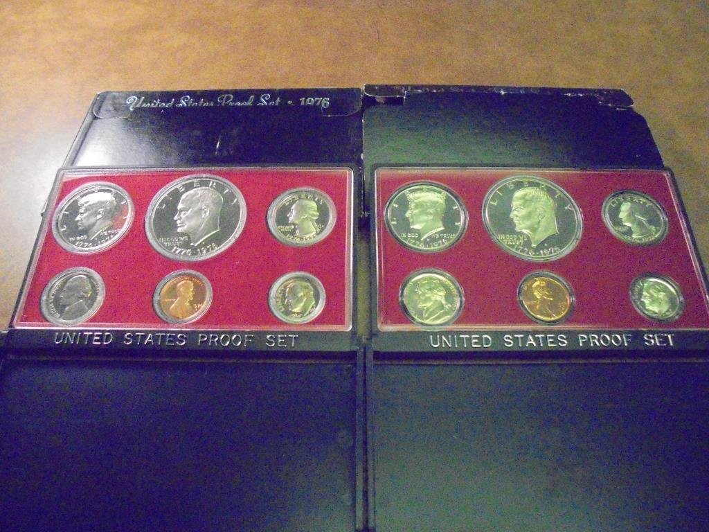 1975 & 1976 Us Proof Sets (with Boxes)