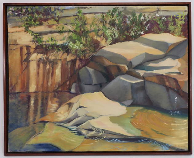 Judith Evans, Landscape, O/c, 20th C.