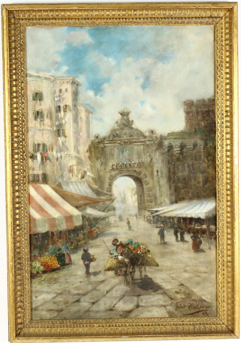 John Califano, Market Scene, O/C 1891