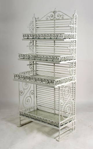 Painted Wrought Iron Bakers/garden Rack