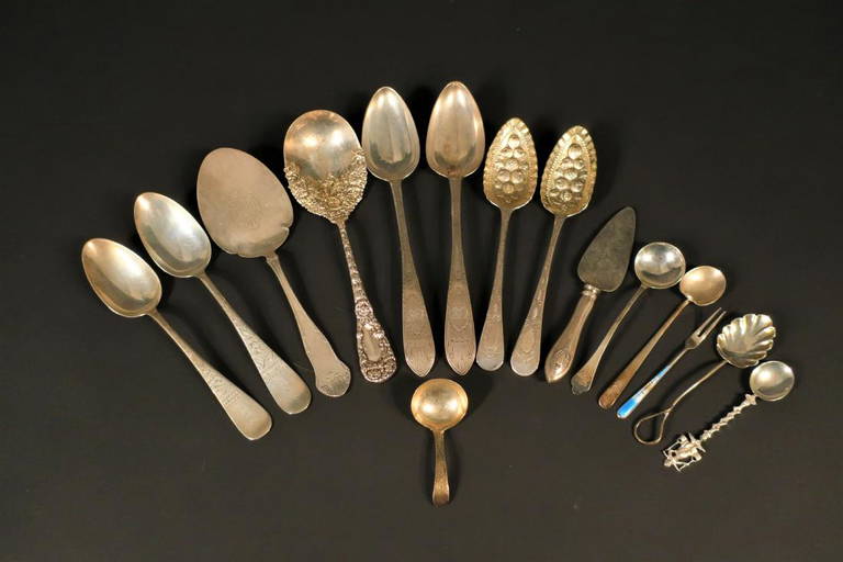 15 Silver Flatware Pieces