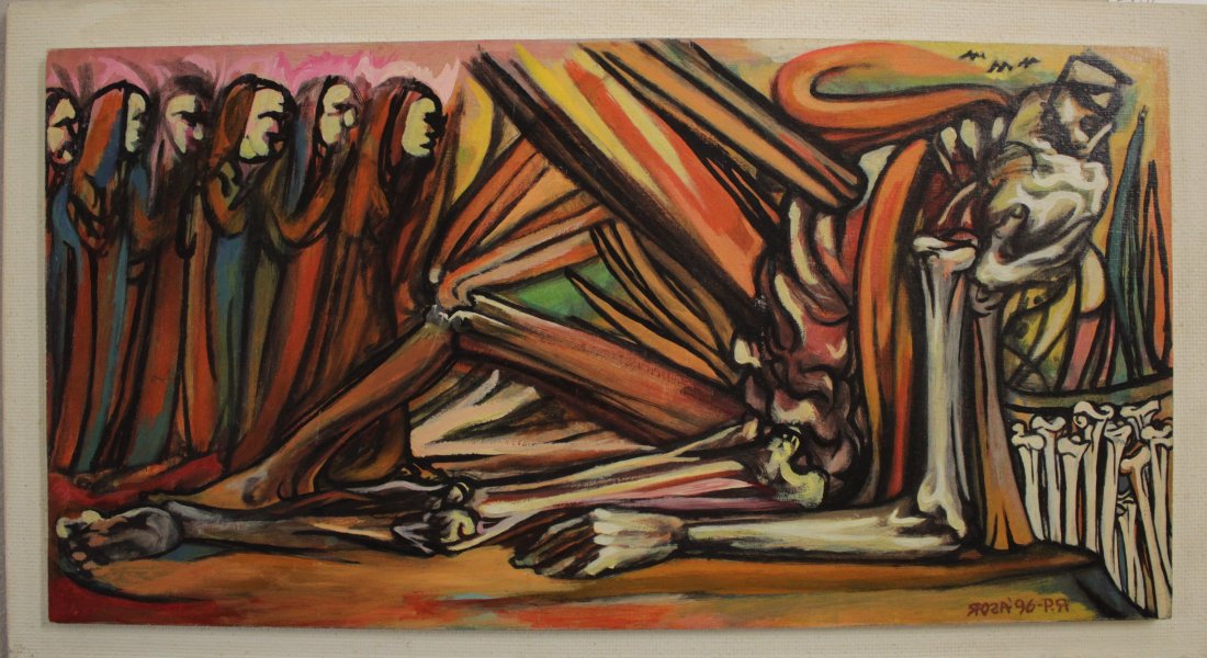 José Rosa Castellanos, P.r. B. 1939, "intimo" Oil