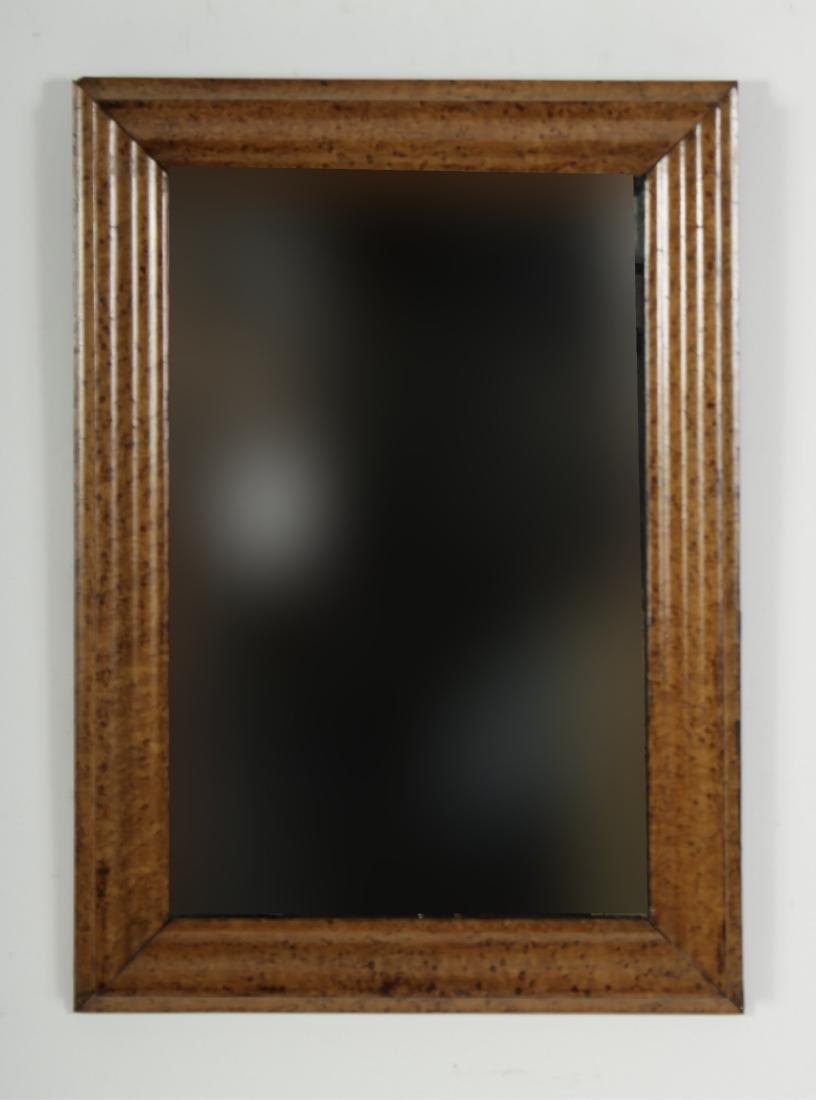 Attractive Birdseye Maple Framed Mirror