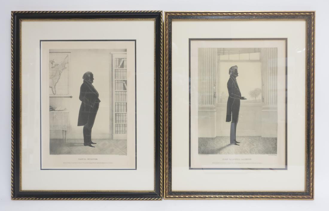 Silhouette Portraits, Webster & Calhoun,19th C.
