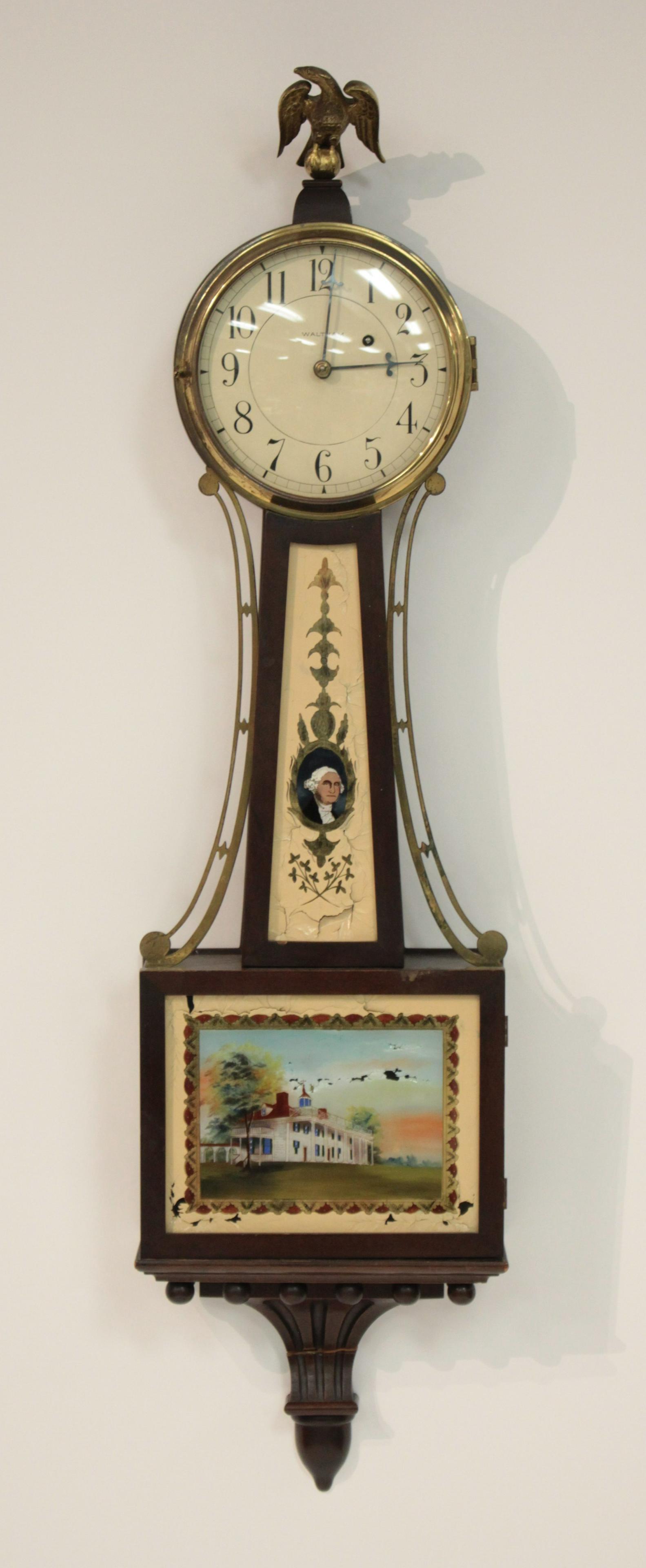 Waltham Banjo Clock George Washington Panel - Sep 25, 2019 | Litchfield ...