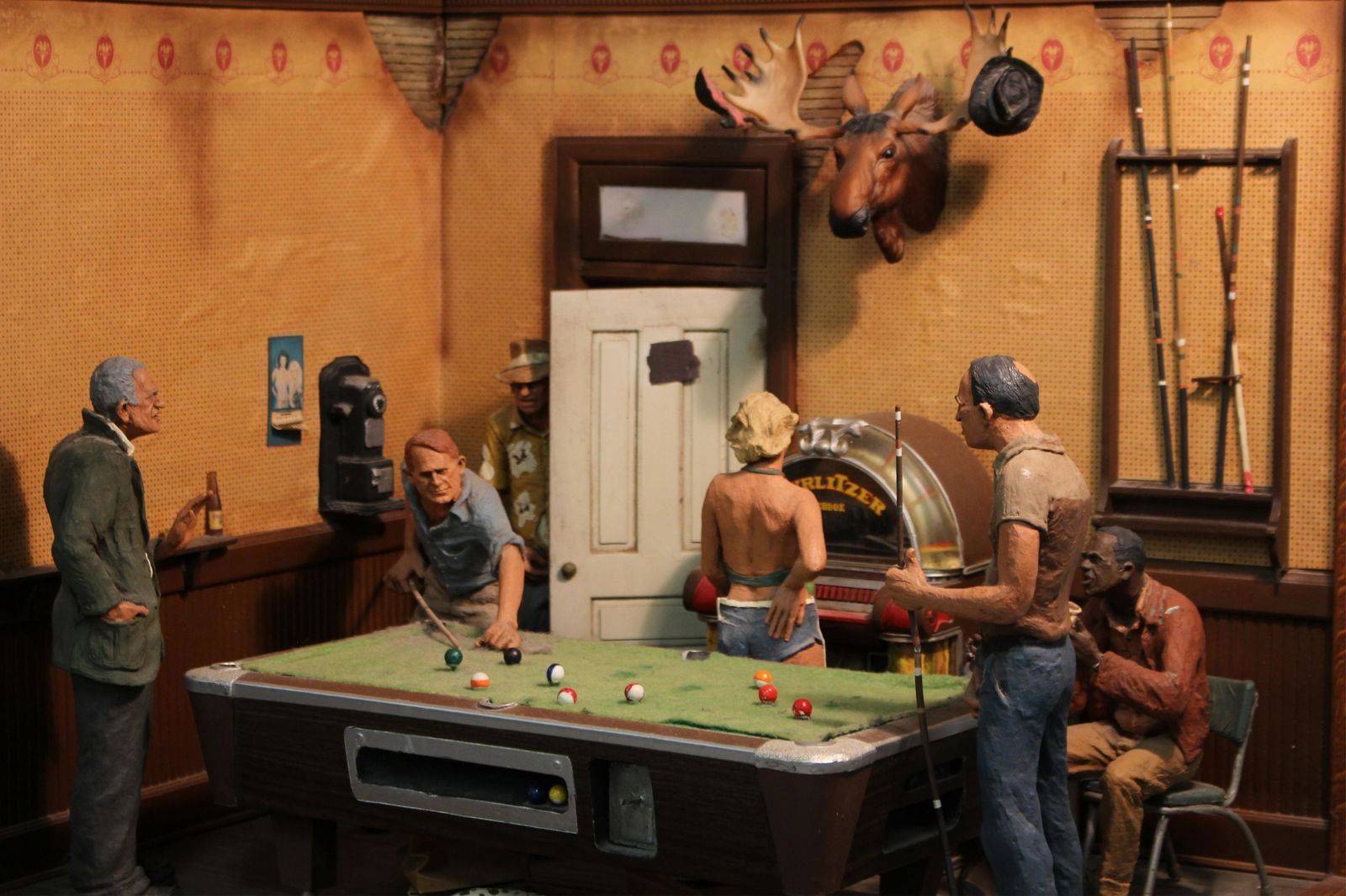 Michael Garman Pool Hall Diorama