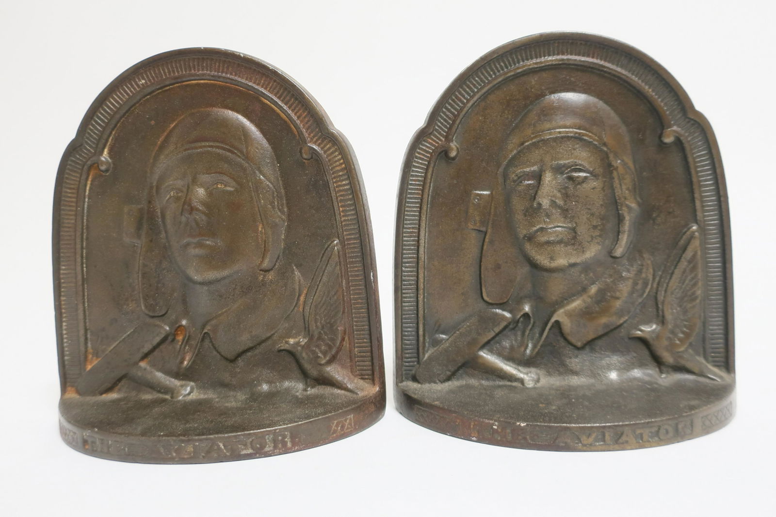Pair Charles Lindbergh "The Aviator" Bookends - Feb 22, 2020 ...