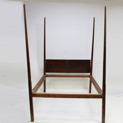 Federal Style Oak Pencil Post Canopy Bed