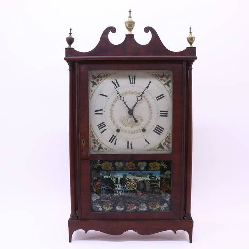 Mark Leavenworth & Co.(ct) Pillar And Scroll Clock