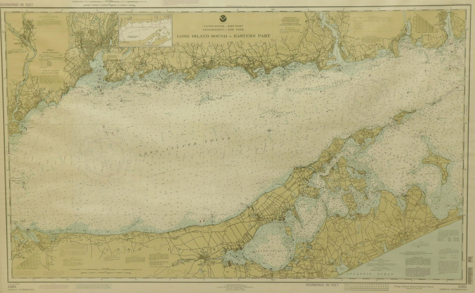 Chart Of "long Island Sound, Eastern Part"