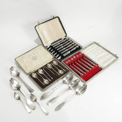 19th E.20th C. European Silver Flatware