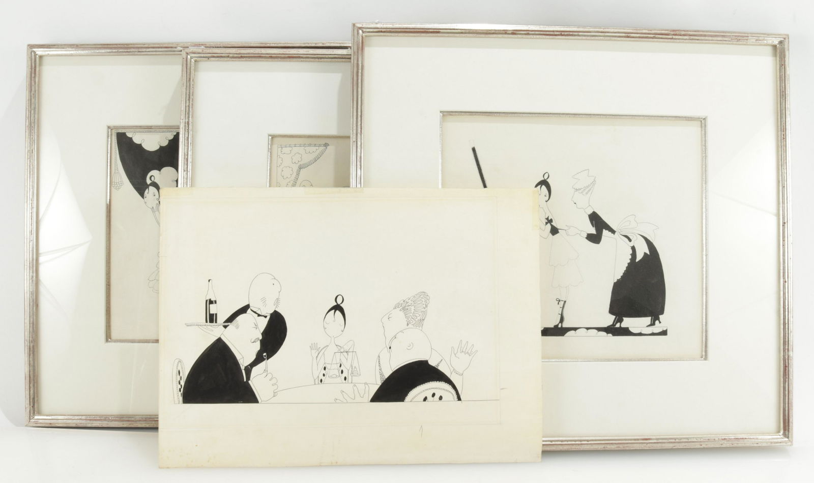 Anne Harriet Fish Four Pen & Ink Drawings