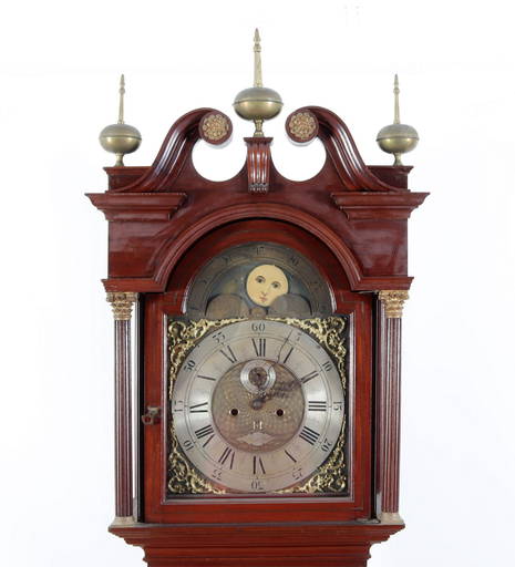 George Iii Style Tall Case Clock, 19th C., Durfee,
