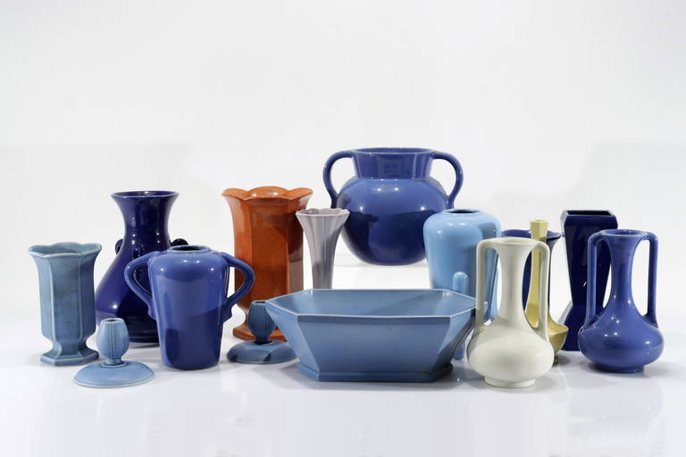 Tepco Pottery 15 Vases, Candlesticks & Bowls