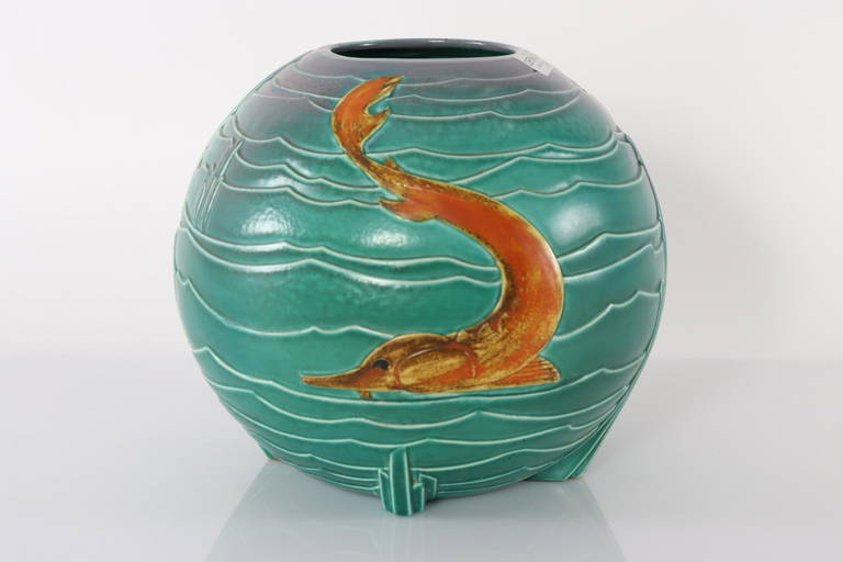 Bretby Art Deco Pottery Vase, Circa 1930