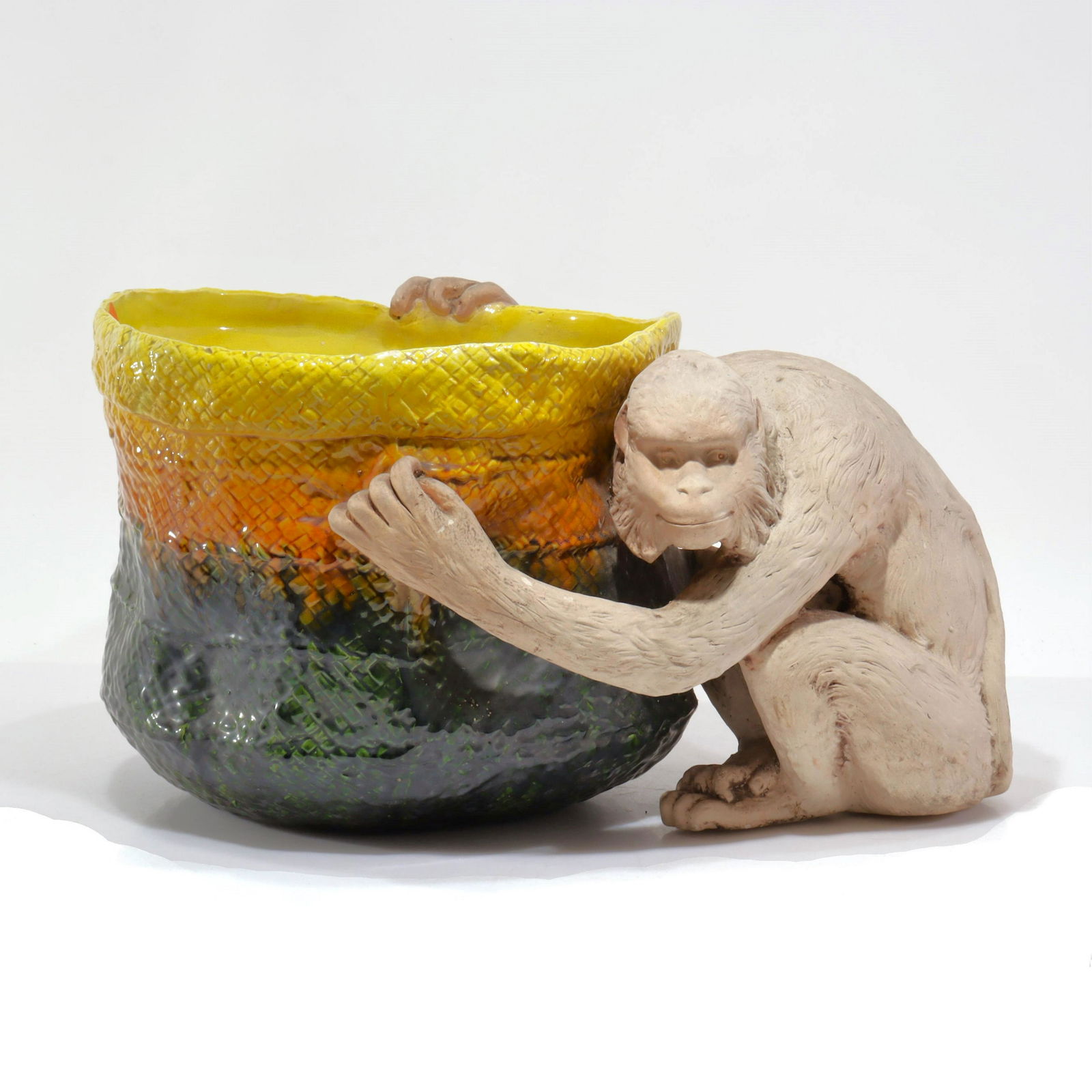 Bretby (attributed) Pottery Monkey Jardiniere