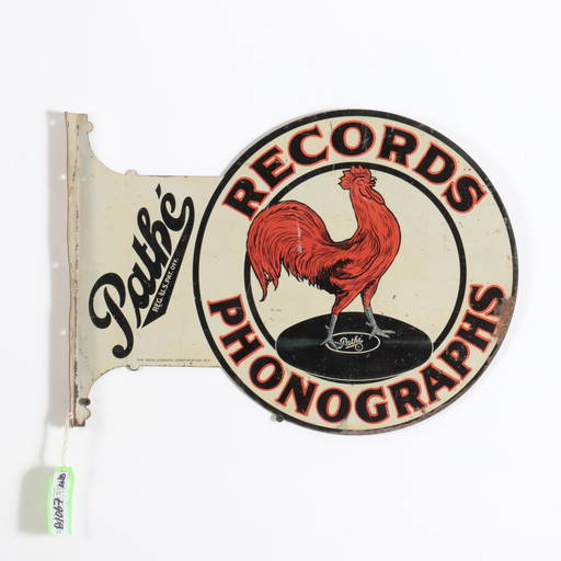 Pathe Records & Phonographs Flange Sign