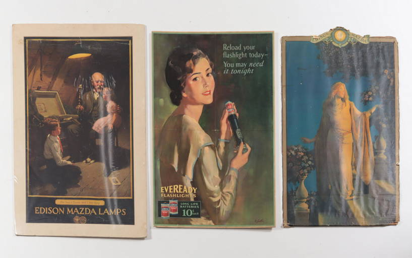 Edison Mazda & Eveready Lamps, Maxfield Parish