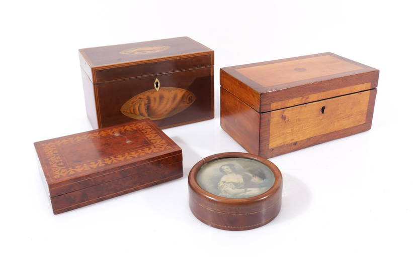 George Iii Inlaid Tea Caddies & Boxes