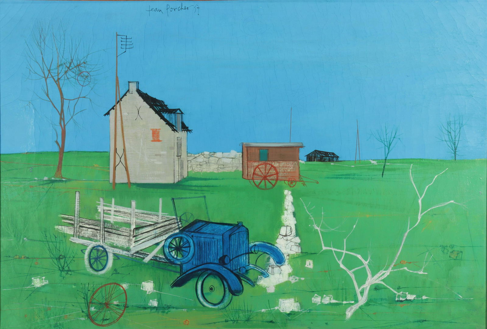 Jean Porcher Fiax Abandounee O/c