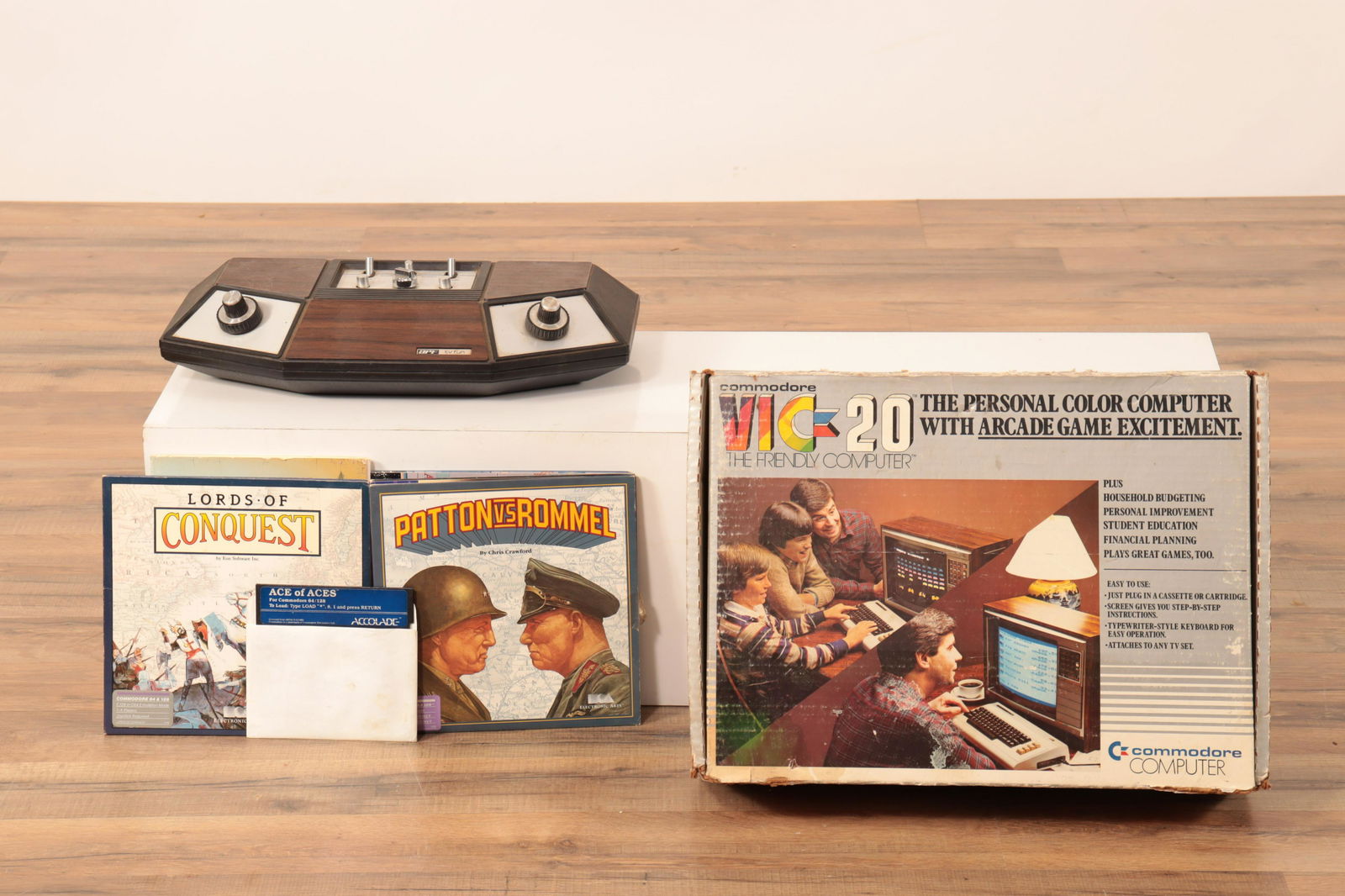 Vintage Commodore Game System And Games