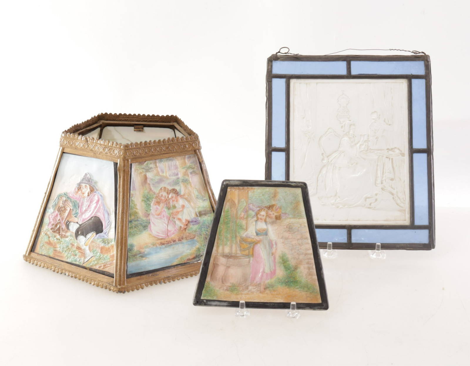 Lithophane Shade Plaque & Panel Auction