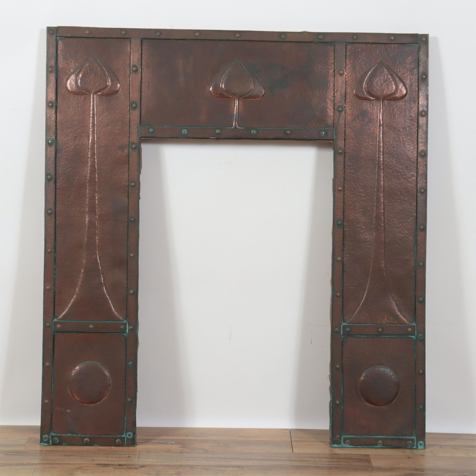 Arts And Crafts Copper Fireplace Surround, C 1900 Auction