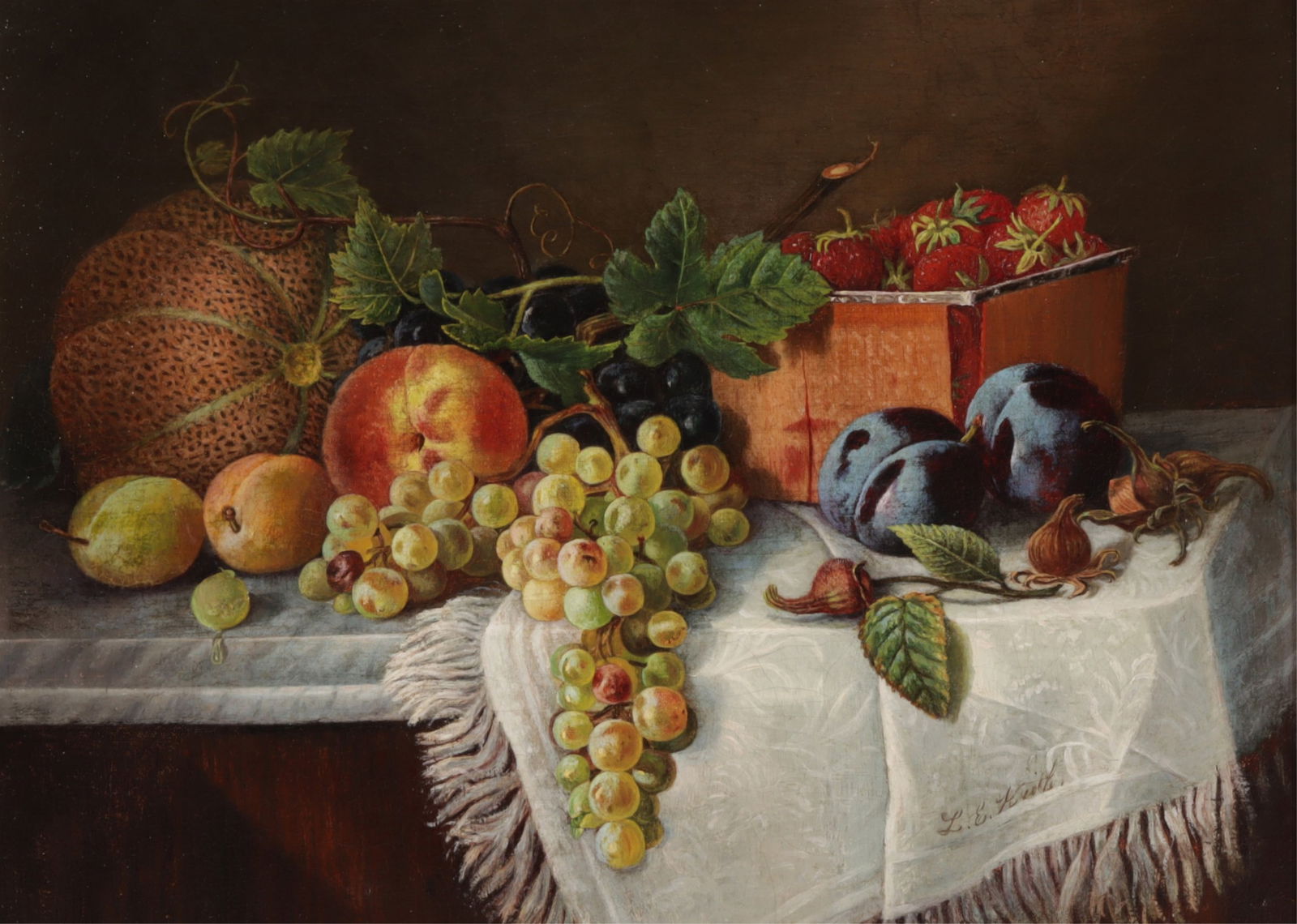 19th C. Still Life - Eli Wilner Frame Auction